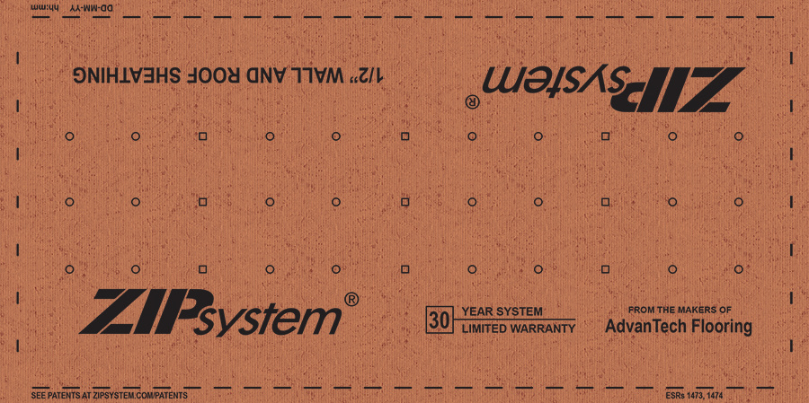 Zip System 1/2"x4'x8' Roof Panel, Square Edge at DB&S Lumber and Home ...
