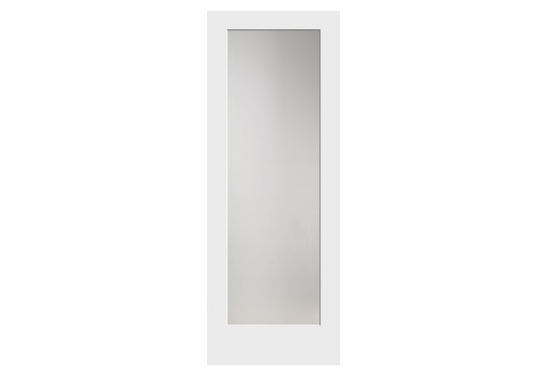 Shop Trimlite One Panel Shaker Door with Diffused Glass - 34x80 ...