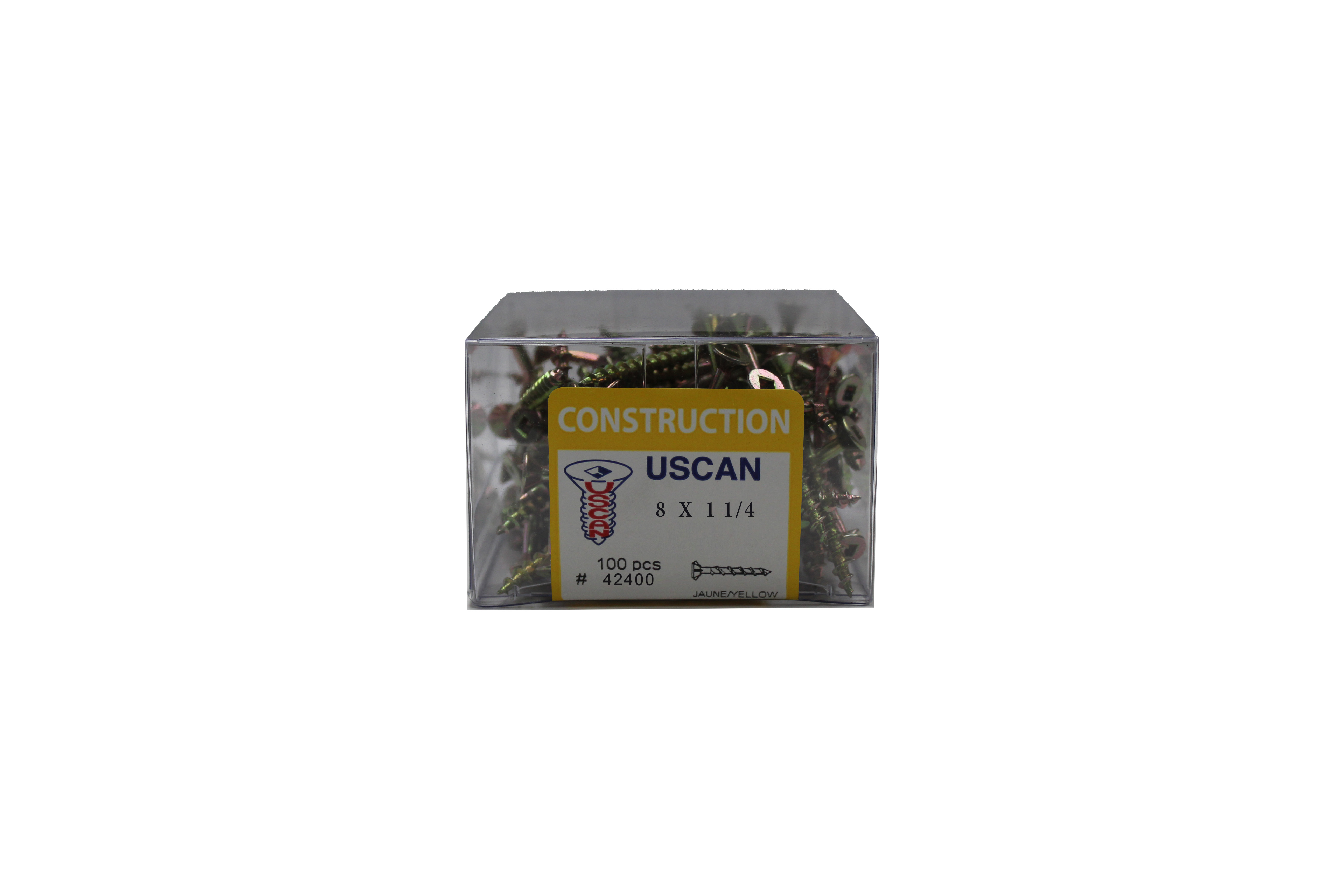 Uscan #8 Yellow Construction Screws - 1-1/4" - 100 Pack at New ...